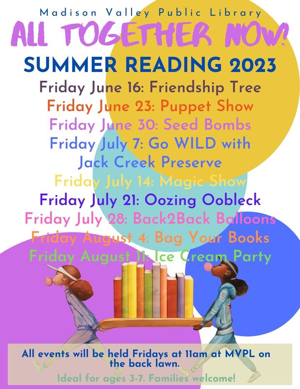 Friends of the Library – Madison Valley Public Library, Ennis, MT